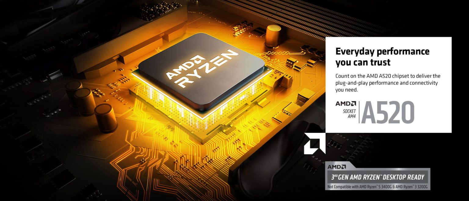 ASRock Launches AMD A520 Motherboards With Best-in-Class Features To ...