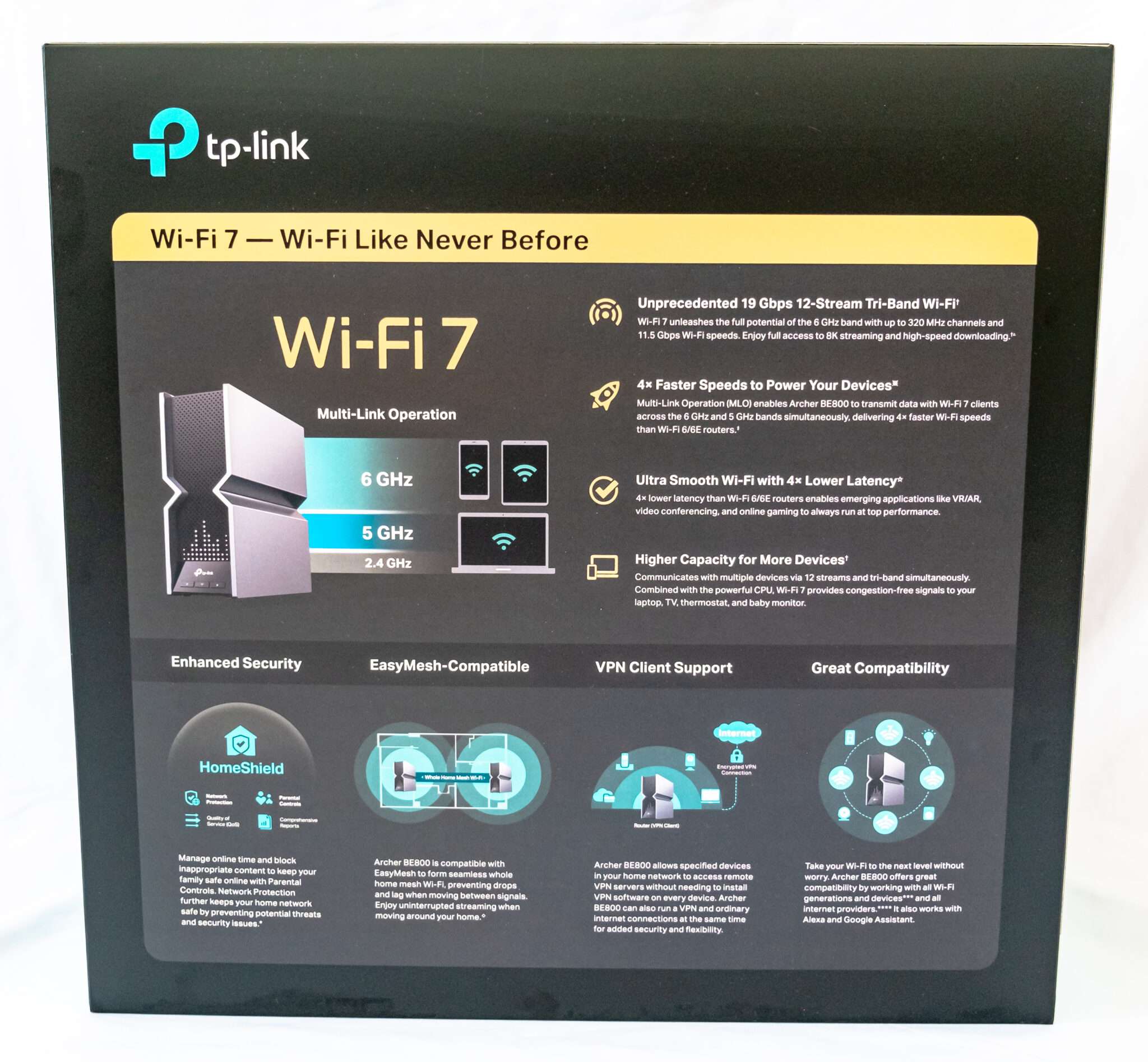 Tp Link Archer Be800 Be19000 Tri Band Wi Fi 7 Router Einfoldtech