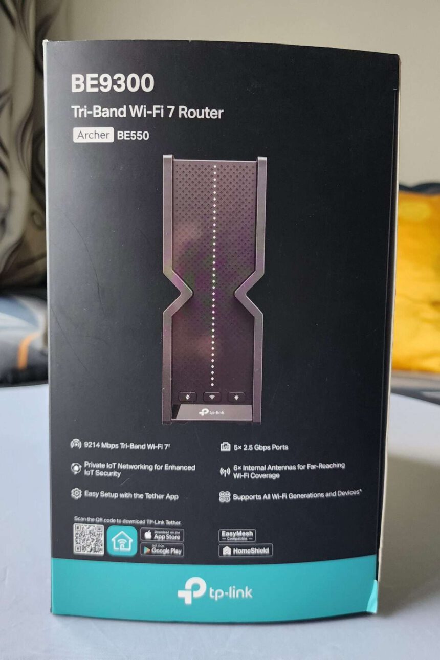 TP-Link Archer BE550 - BE9300 Tri-Band Wi-Fi 7 Router Review - Einfoldtech