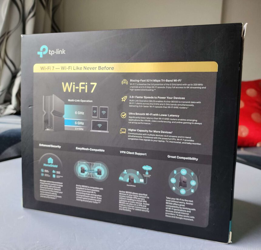 TP-Link Archer BE550 - BE9300 Tri-Band Wi-Fi 7 Router Review - Einfoldtech